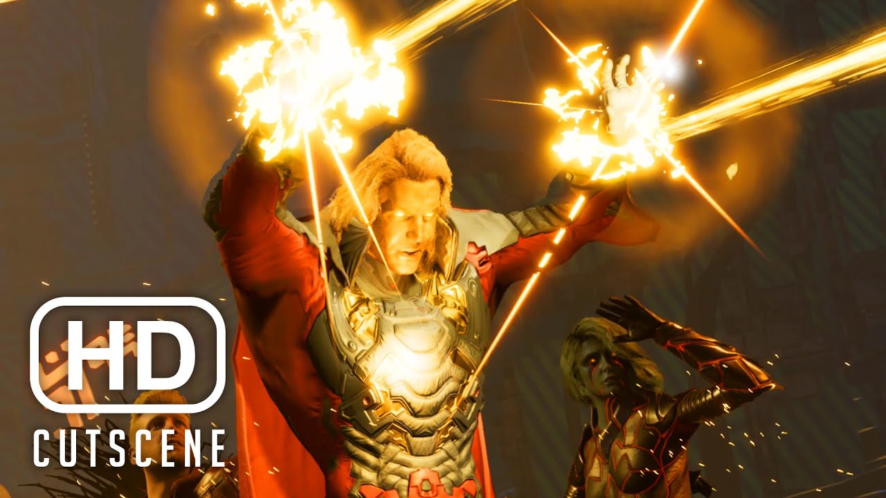 Adam Warlock VS Grand Unifier Raker Fight Scene - Marvel's Guardians of ...