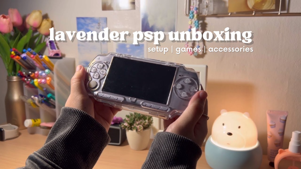 unboxing the lavender PSP in 2023 💜 - YouTube