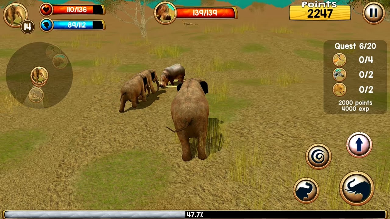 Wild Elephant Sim 3D Android Gameplay HD #3 - YouTube