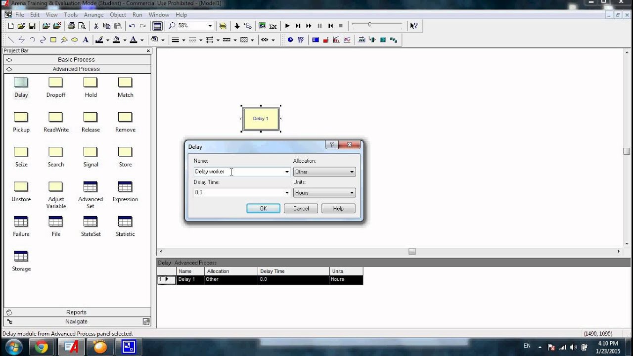 Arena Simulation: 19.Delay Module - YouTube