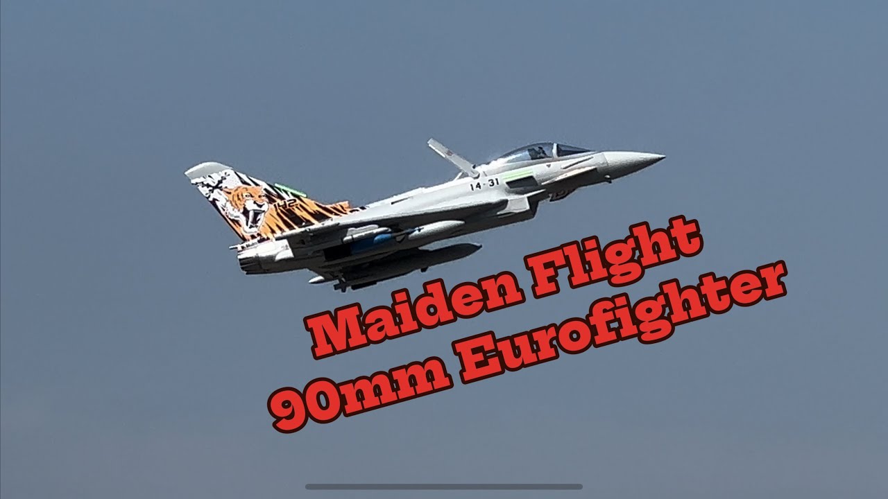 Maiden Flight of the New 90mm Freewing Eurofighter Typhoon at Cyberjaya ...