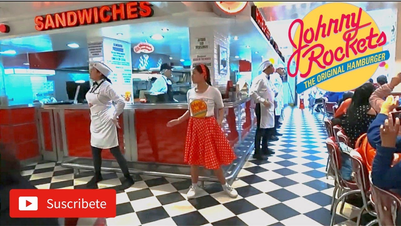 📌VISITANDO POR PRIMERA VEZ A JOHNNY ROCKETS💃🏻//RETROCAFE🍔//LOS 90's Y ...