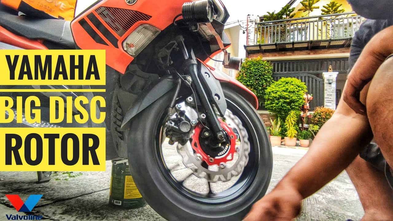 Brake Upgrade! Big Disc Rotor For Yamaha Aerox 155 - YouTube