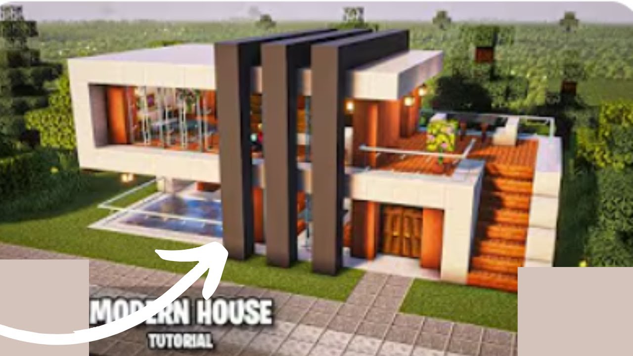 TUTORIAL DE COMO FAZER CASA MODERNA NO MINECRAFT!! - YouTube