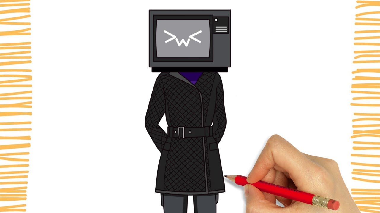 How to Draw a TV WOMAN I SKIBIDI TOILET I Easy - YouTube