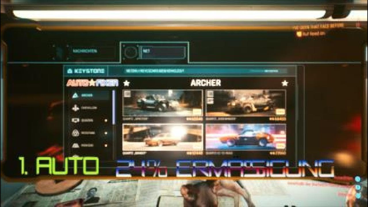 CYBERPUNK: Belohnung stapelt sich, Autofixer Stack. s Beschreibung ...