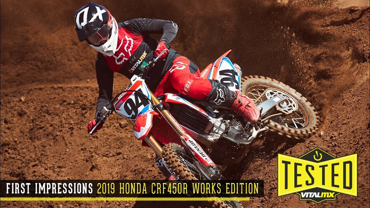 First Impressions: 2019 Honda CRF450R Works Edition - YouTube