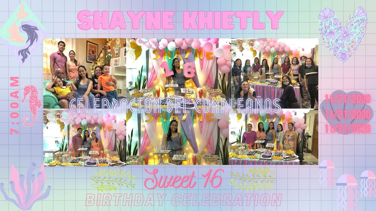 MY SWEET SIXTEEN BIRTHDAY CELEBRATION / Mi Decimosexto Cumpleaños ...