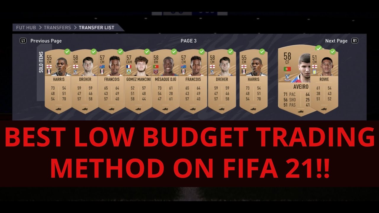 FIFA 21 - BEST LOW BUDGET TRADING METHOD - FIFA 21 TRADING TIPS - YouTube