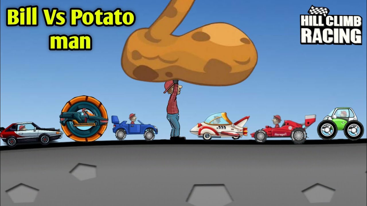 Bill Vs Potato man Hill Climb Racing - YouTube