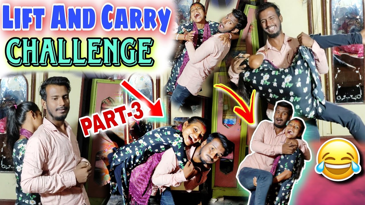 lift & carry challenge 🤣 | couple challenge | challenge video |couple ...