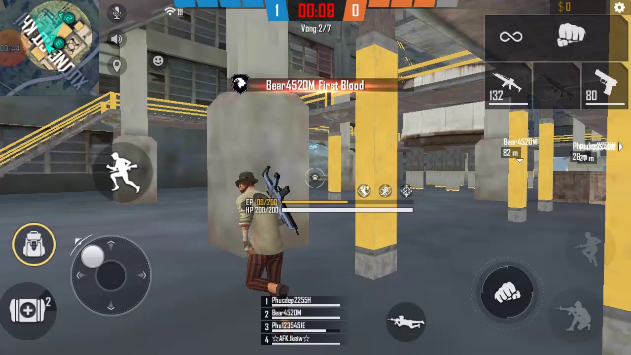 Mo choi free fire vao tu chien chô thu va cai ket la bi ba gank le noc ...