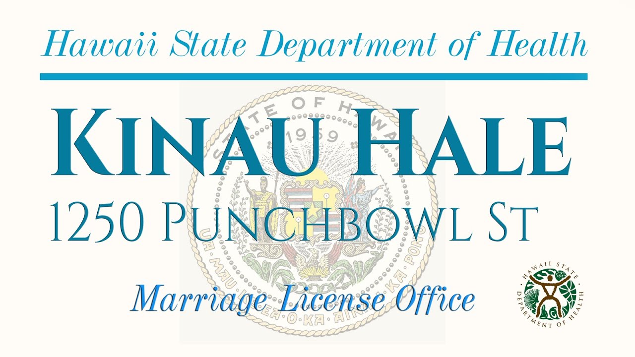 Marriage License Office in Honolulu Hawaii - YouTube