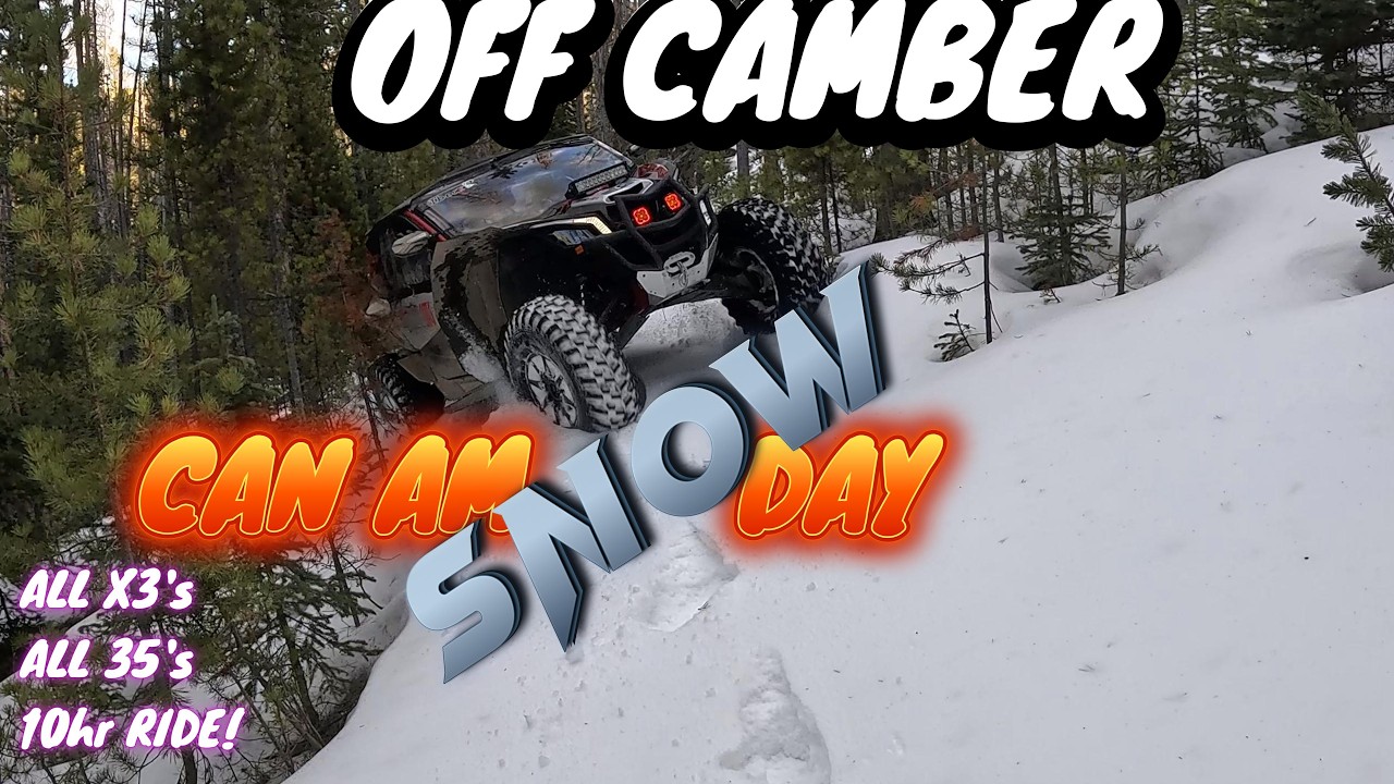 OFF CAMBER SNOW WHEELING crew of Can-ams - YouTube