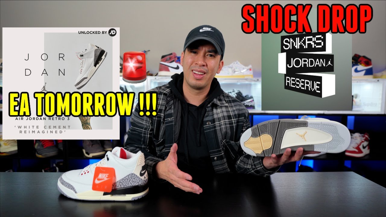 SNKR SHOCK DROP JORDAN RESERVE !!! EA TOMORROW JORDAN 3 REIMAGINED JD ...