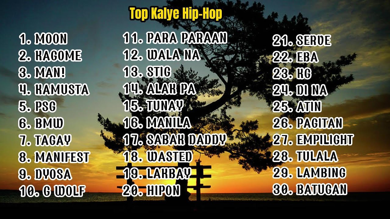 Top 30 Kalye Hip - hop Playlist - YouTube