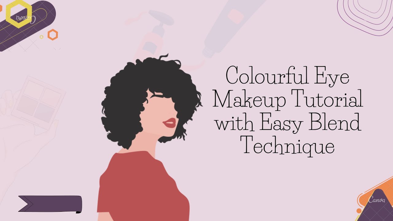 Colourful Eye Makeup Tutorial with Easy Blend Technique #eyeshadow # ...