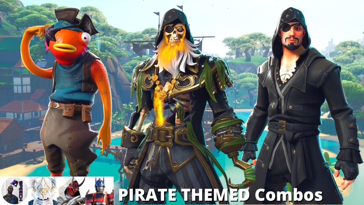 PIRATE THEMED Skin Combos (Fortnite Battle Royale) - YouTube