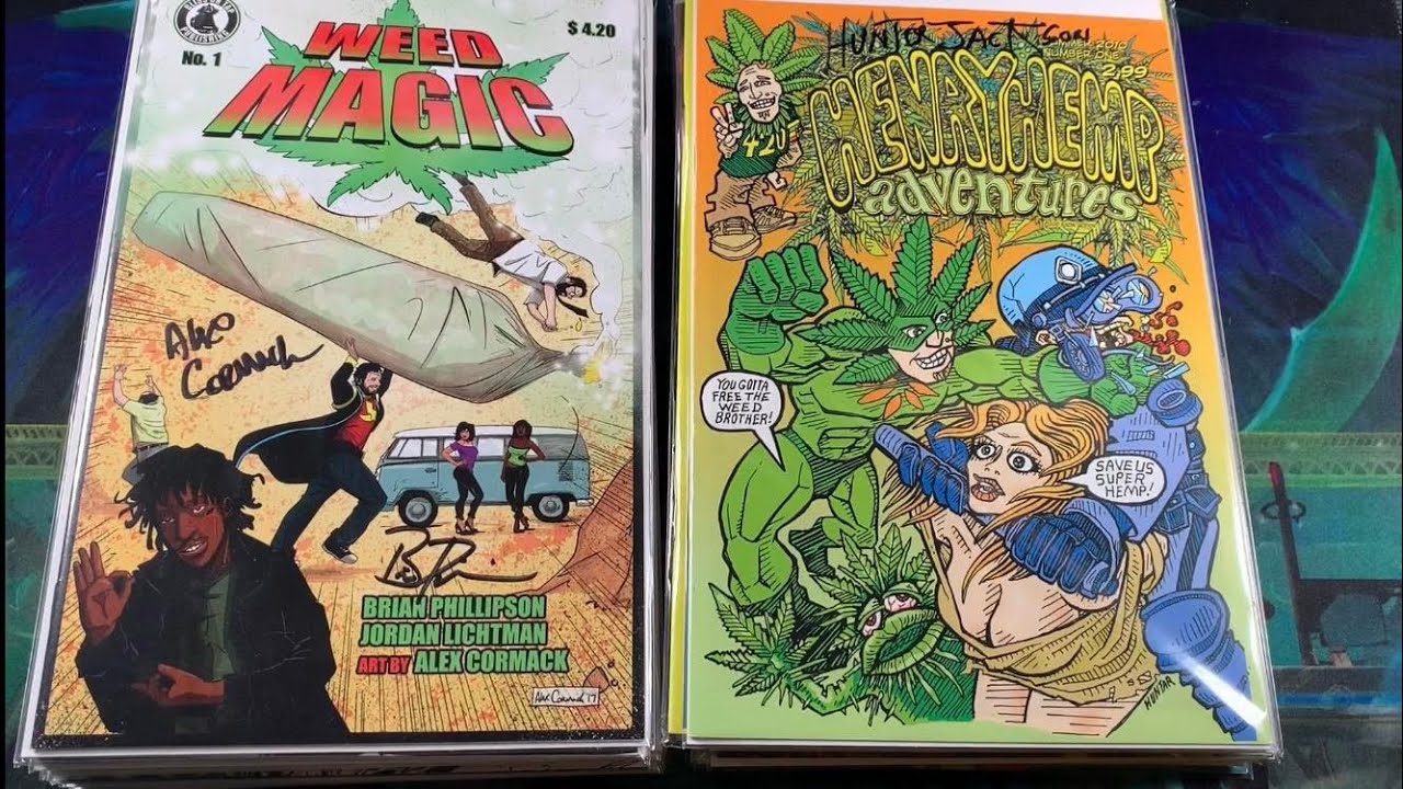 Marijuana Comic Collection! Weed Magic! Henry Hemp! Toking With The Dead! James Bong! + More ...