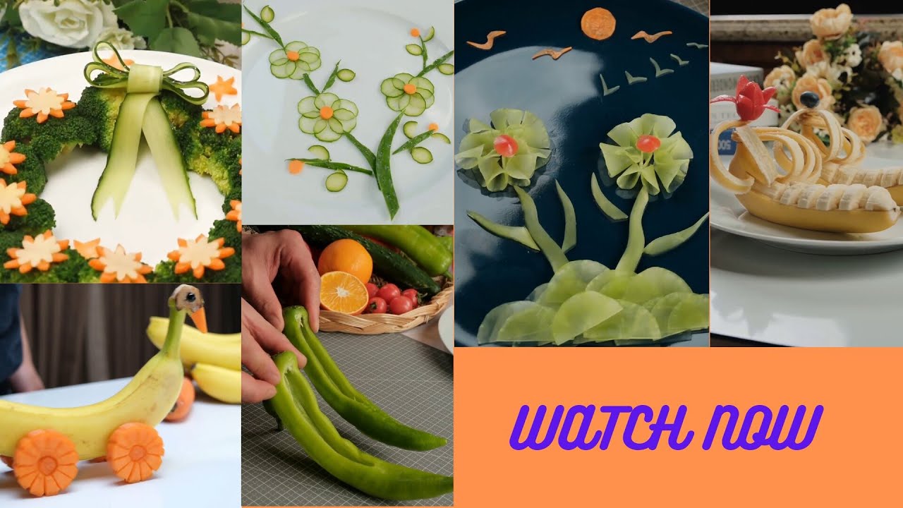 Veggie Artistry: Mastering Vegetable Decoration on a Plate | Vegetable ...