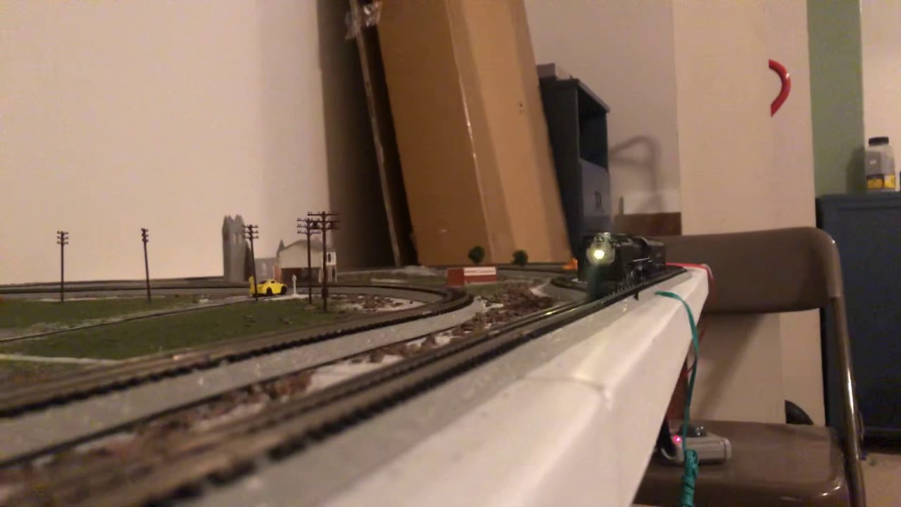 N Scale UP 844 (+New Unfinished Layout!) - YouTube
