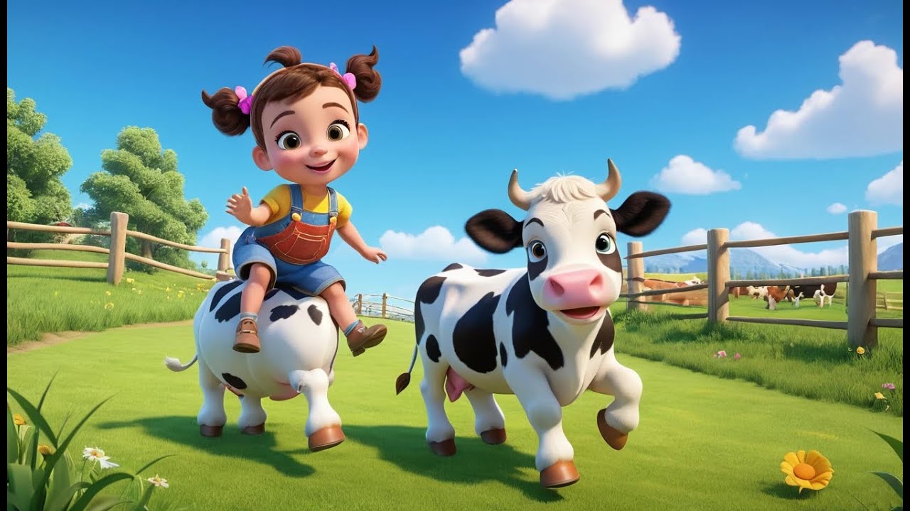 Baby Cow Say Moo Moo Moo | Farm Animal Song for Kids | Moo-tastic ...