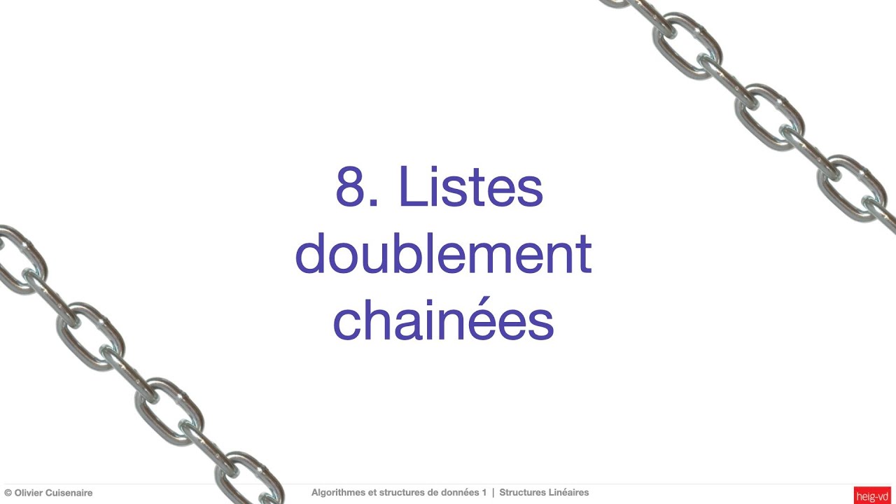 4.8 - Listes doublement chainées - YouTube