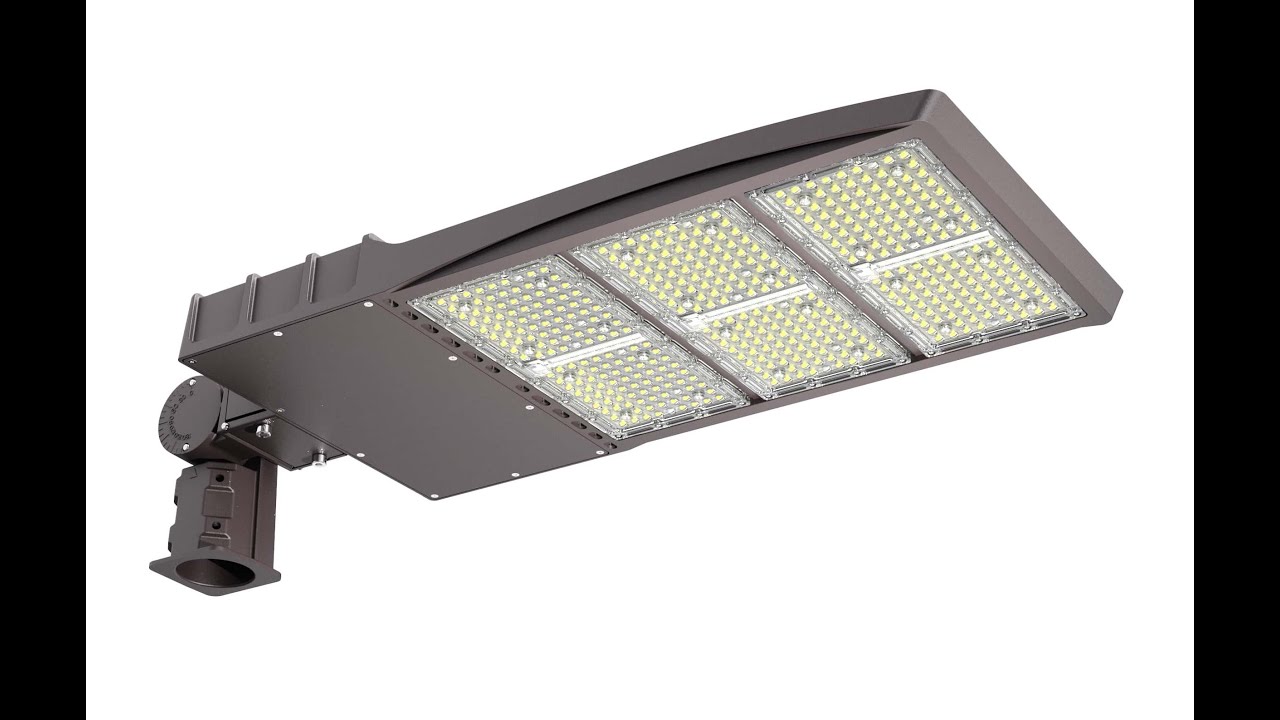 450 LED Street Pole Lights Slipfitter - YouTube