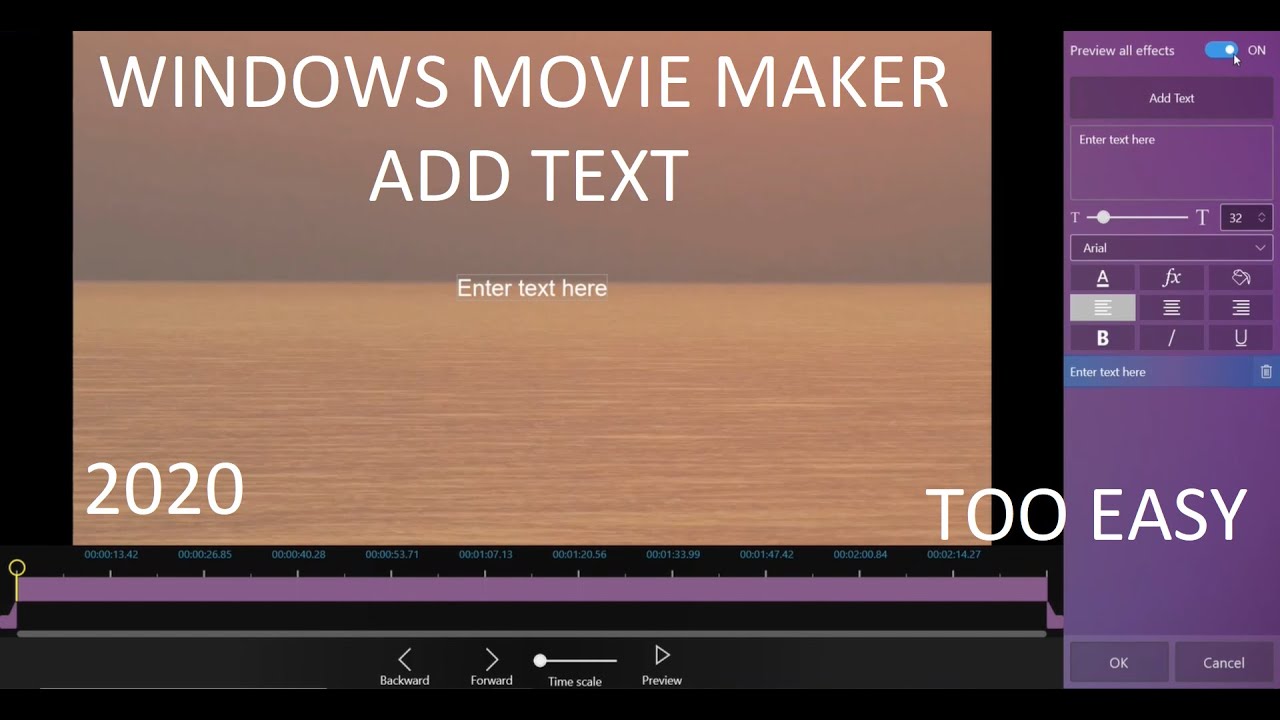 HOW TO ADD TEXT TO YOUR VIDEOS USING WINDOWS MOVIE MAKER IN HINDI ...