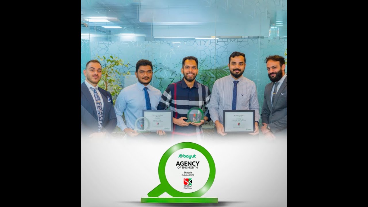 Agency of the Month for Sharjah for October 2021 – SBK Real Estate ...