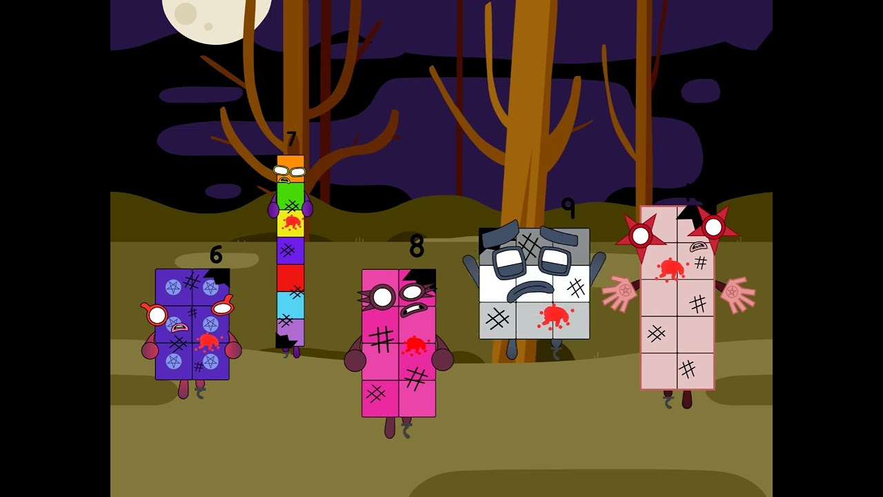 Numberblock Band 6-10 but Zombies - YouTube