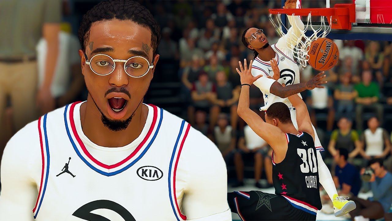 QUAVO TAKES OVER THE ALL STAR GAME! QUAVO POSTERS STEPH CURRY! NBA 2K19 ...