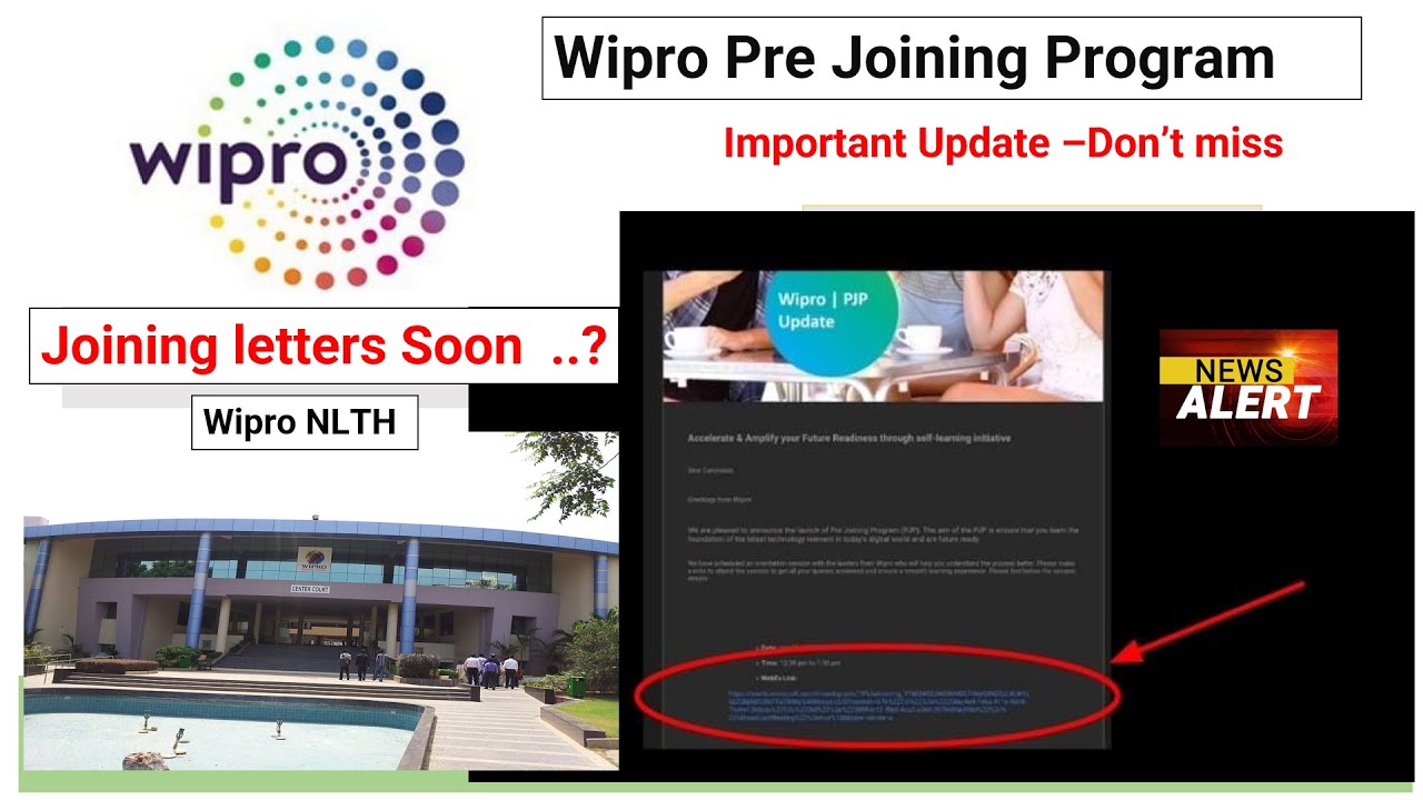 Good News from Wipro campus - Pre joining program Update Joining letters after..? #wipro - YouTube