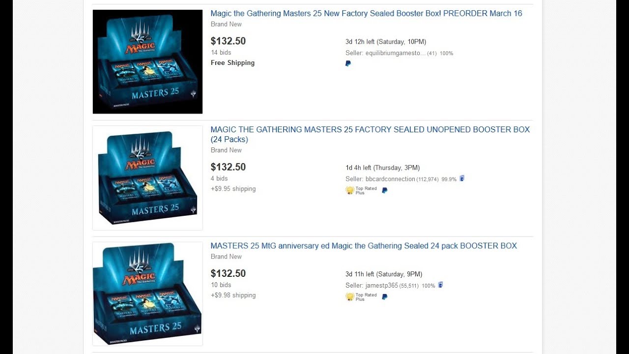 😡😱 Masters 25 Box Mapping - Magic the Gathering 😱😡 - YouTube