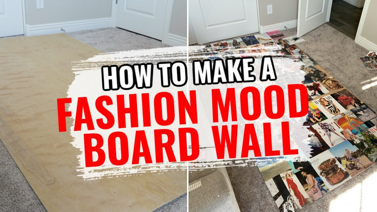 How to make a mood board wall - YouTube