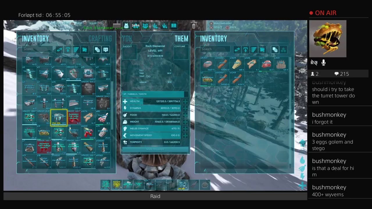 Ark fiber craft 1000X[pvp ice cave?] - YouTube