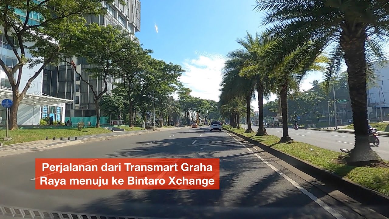 Perjalanan dari Transmart Graha Raya menuju ke Bintaro Xchange ...
