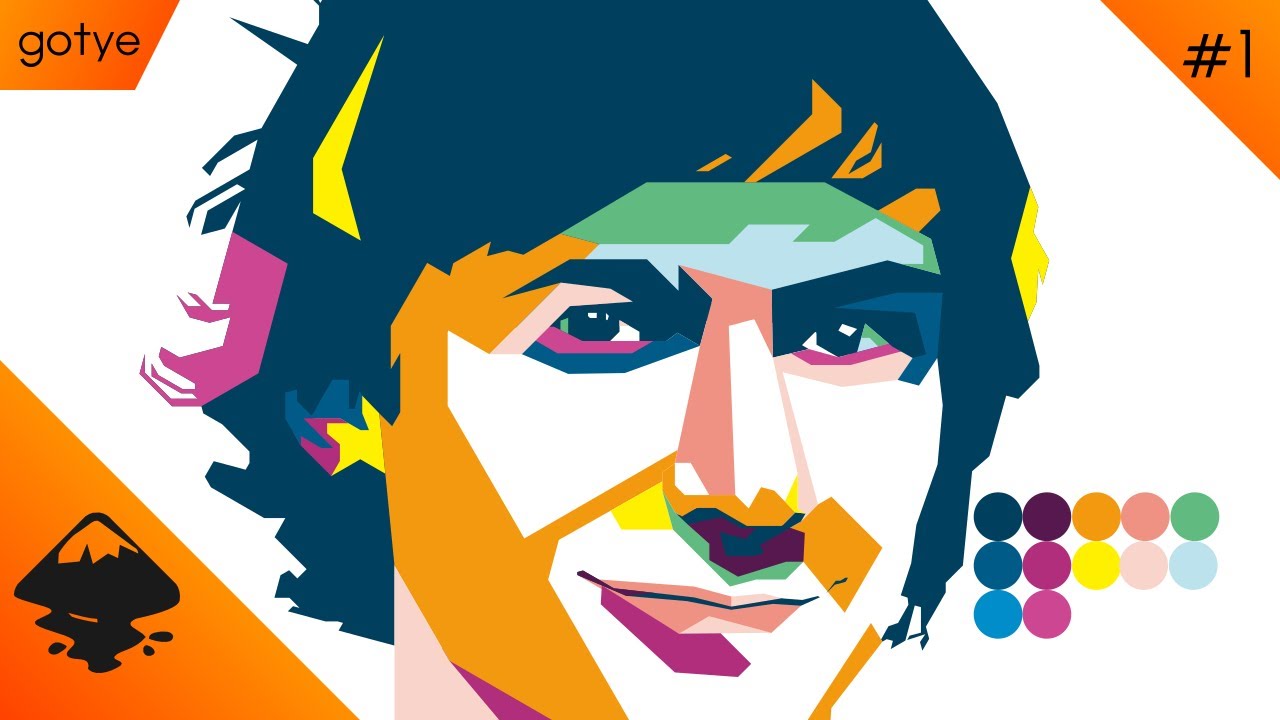 WPAP WITH INKSCAPE #1 - GOTYE - SPEED ART by Keeartz - YouTube