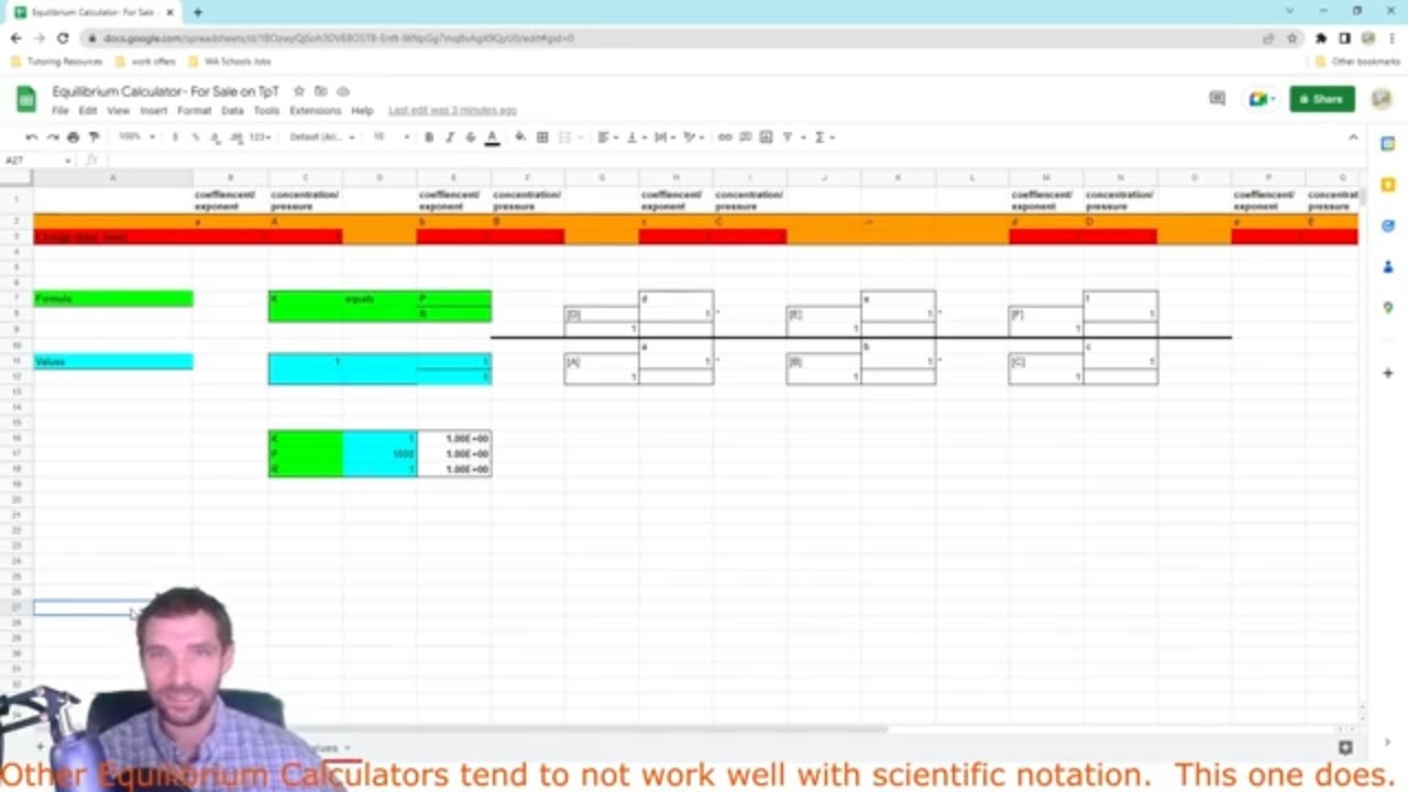 Equilibrium Calculator - Equilibrium Unit - Chemistry Tutorial - YouTube