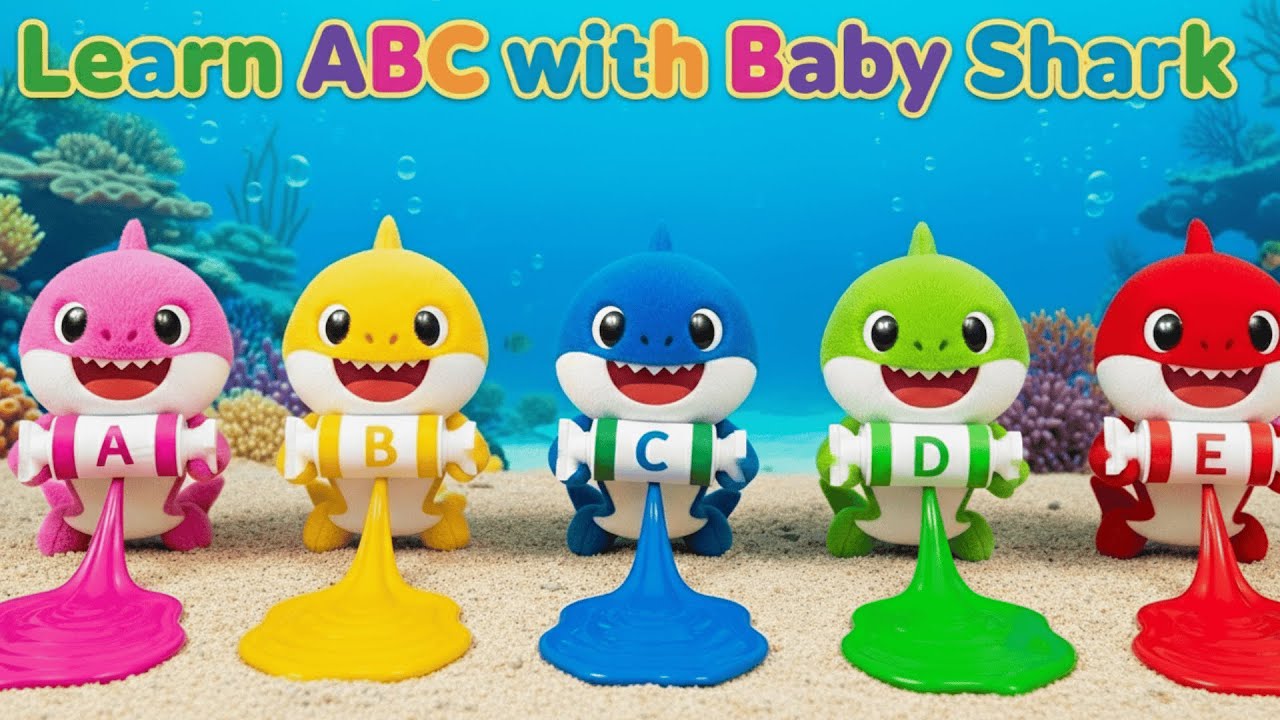 Baby Shark's ABC Phonics Song | Learn the ABC alphabet with the CUTEST ...