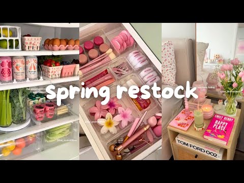 asmr spring restocks 💐⛅🌷 | satisfying & aesthetic tiktok compilation