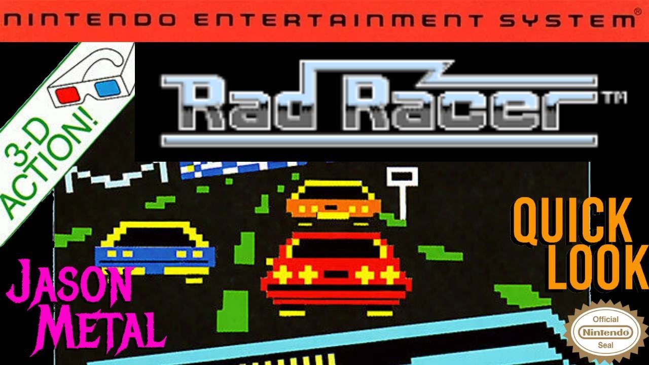 The 1987 NES racing classic RAD RACER #metalarcade - YouTube