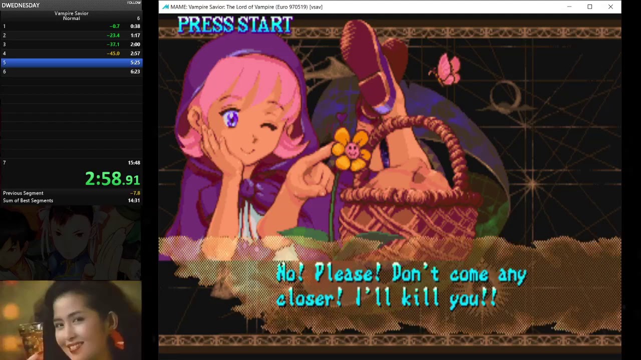 Vampire Savior Speedrun 5:53 Bulleta/BBHood PB - YouTube