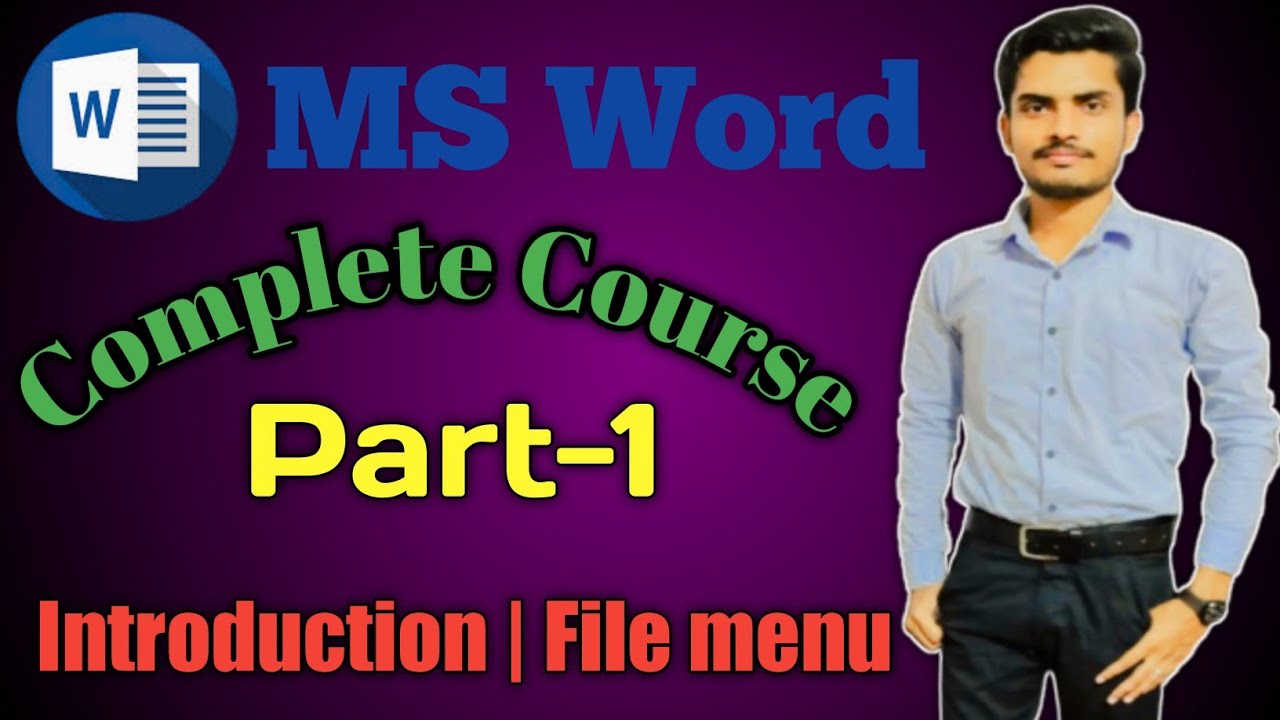 Ms Word full course |Part-1|Microsoft Word in advance |Word complete ...