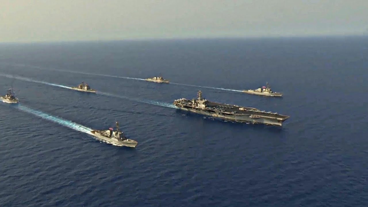 USS Nimitz CVN-68 Carrier Strike Group in U.S. 5th Fleet AOR | Persian ...