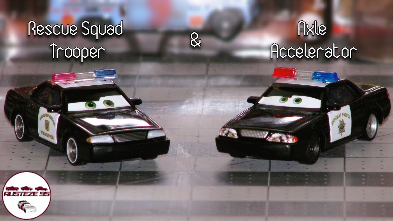 Pixar Cars Rescue Squad Trooper & Axle Accelerator - Double Review ...