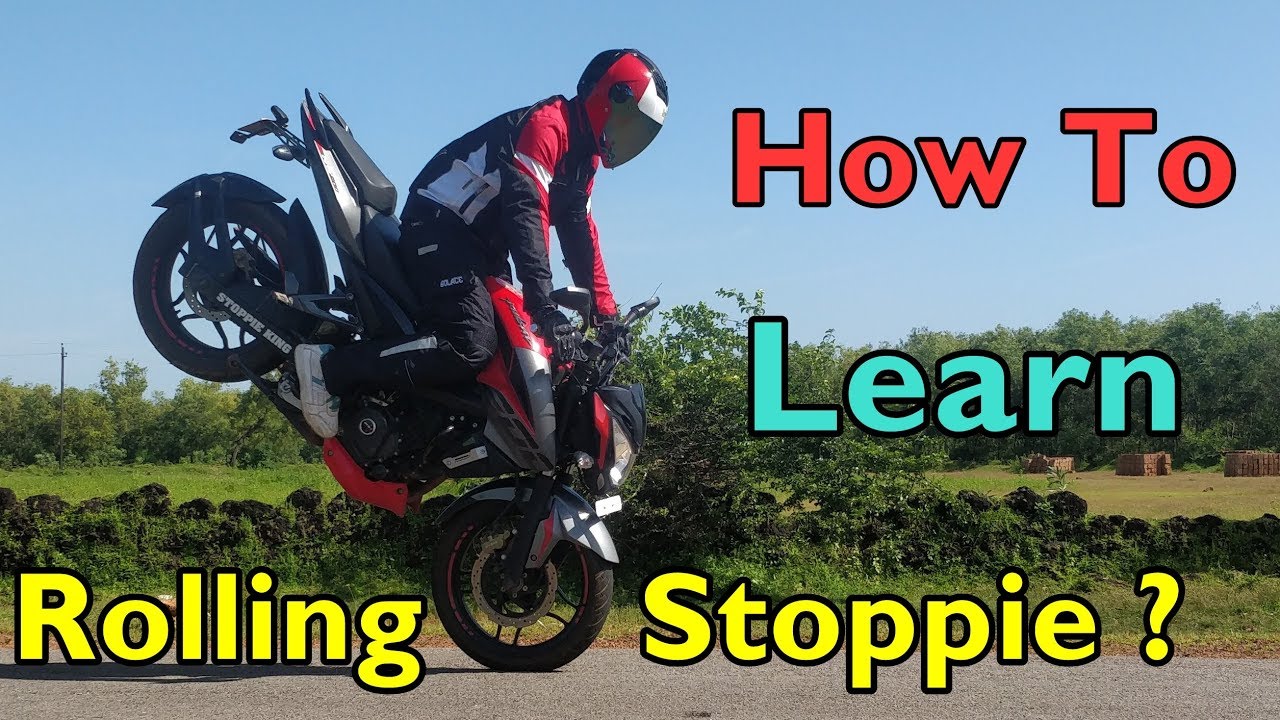 How To Learn ROLLING STOPPIE ??? - Easy 3 Step Tutorial in Hindi - YouTube