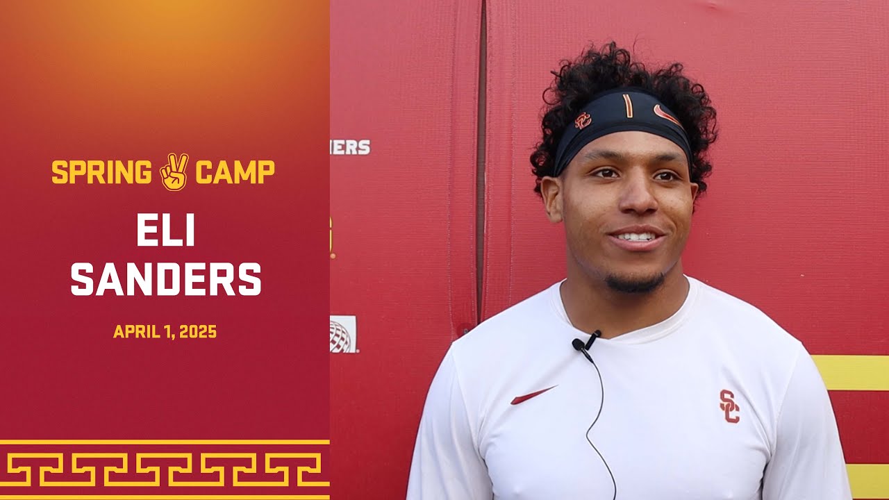 USC RB Eli Sanders | Trojan Spring Camp 4.1.25 - YouTube