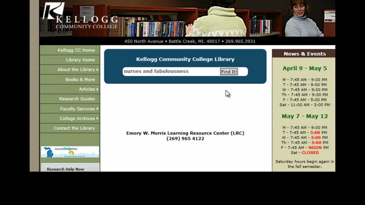 KCC Library for Nurses: Intro - YouTube