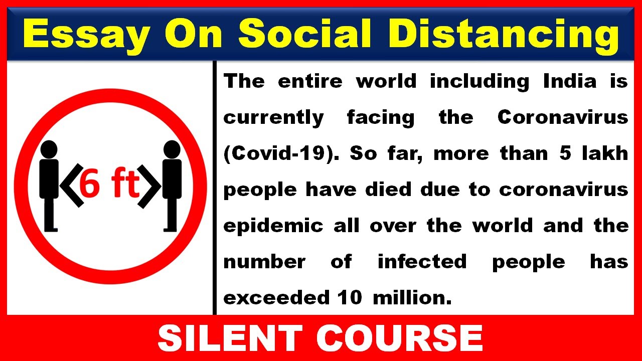Essay on Social Distancing In English - YouTube